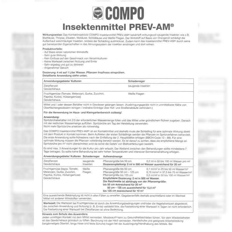 Insektenmittel PREV-AM
